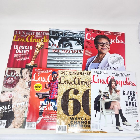 Fashion Magazine | Other | Los Angeles Magazine Bundle Lot La Oscars La ...